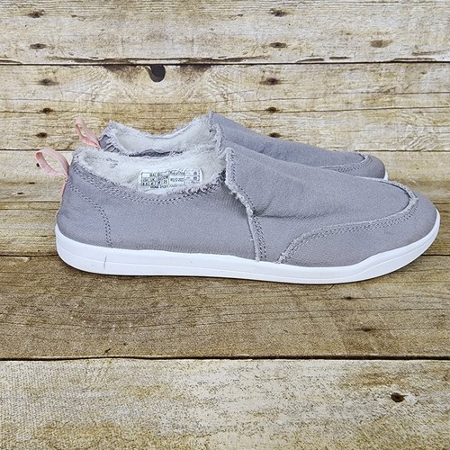 Vionic Beach Malibu Womens Sz 8.5 Gray Canvas Slip On Shoes Sneakers | eBay