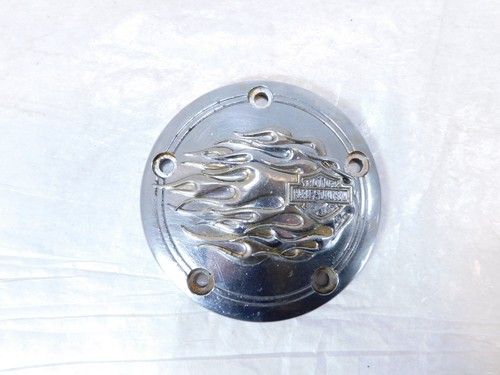 Harley Dyna & Softail Twin Cam Chrome Flames Right Engine Timer Timing ...