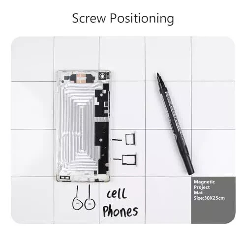 Magnetic Project Mat Showpin Large Size Small Parts Work Mat Peg Board ...