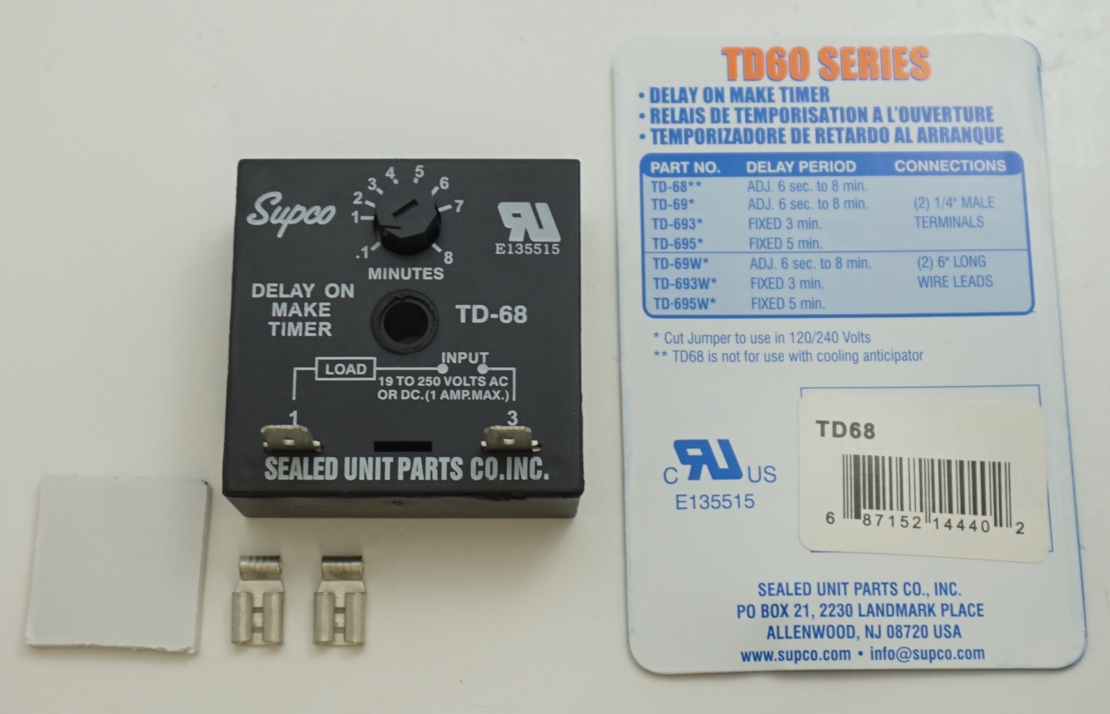 Time Delay Break, Supco Compressor Protector TD68 | eBay