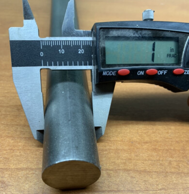 1 Inch Solid Steel Rod/ Bar 24” LONG Mild Steel HEAVY DUTY Pressing ...