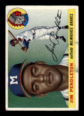 1955 Topps Baseball #15 Jim Pendleton Very Good Milwaukee Braves | eBay