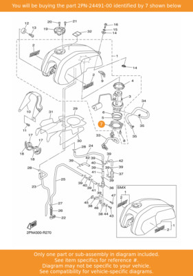 YAMAHA Bracket, Fuel Pump, 2PN-24491-00 OEM XJR1300 | eBay UK