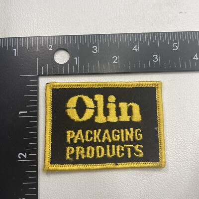Vtg OLIN PACKAGING PRODUCTS Advertising Patch 20A6 | eBay