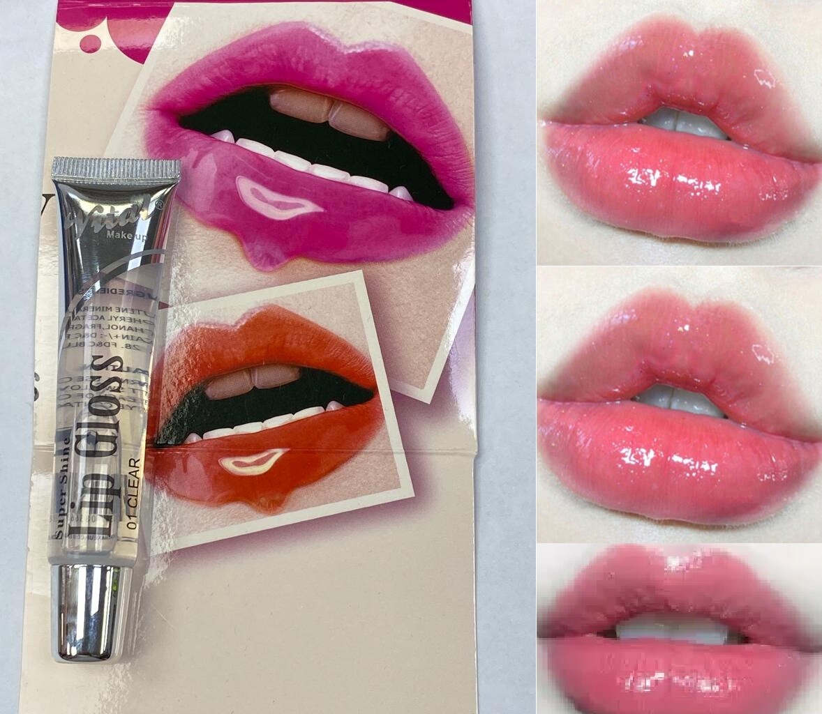 Clear Glossy Lips