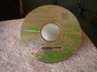 Land Designer 3D Version 4.5 PC CD ROM, 1997 Sierra Home White Flower ...