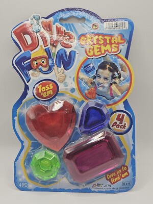 Crystals Gems Swimming Pool Dive Toys Diving Fun Diving Water Toy 4 ...