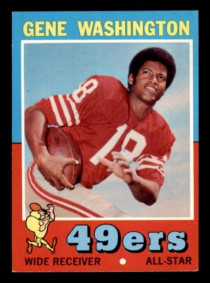 1971 Topps Football #165 Gene Washington EX | eBay