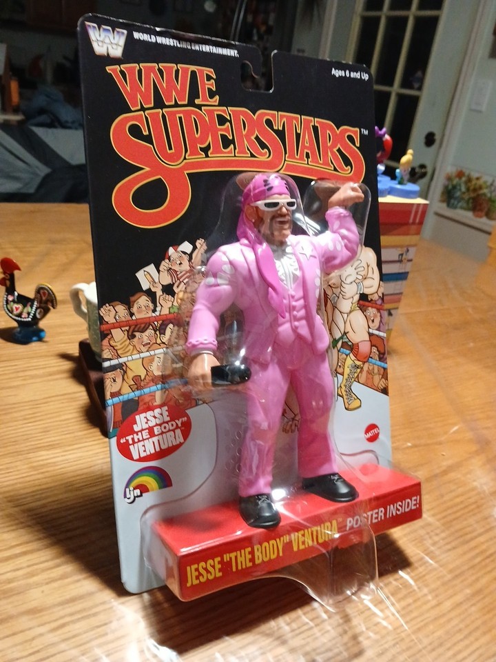 Target ~ WWE ~ LJN Mattel Series 2 ~ Jesse The Body Ventura Pink Tux ...