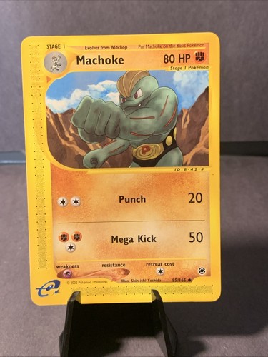 Pokemon TCG Machoke #85/165 2002 Non Holo Expedition Base Set WOTC VTG ...