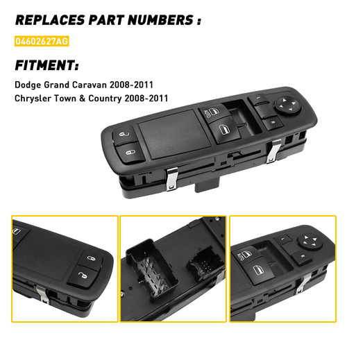 Front Left Master Window Switch For Dodge Grand Caravan Chrysler Town ...