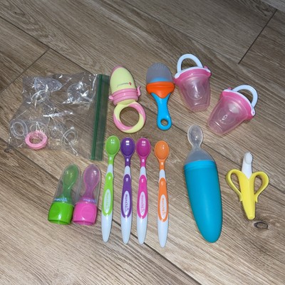 Infant Feeding Lot Munchkin Boon Naturebond Spoons Silicone Feeders ...
