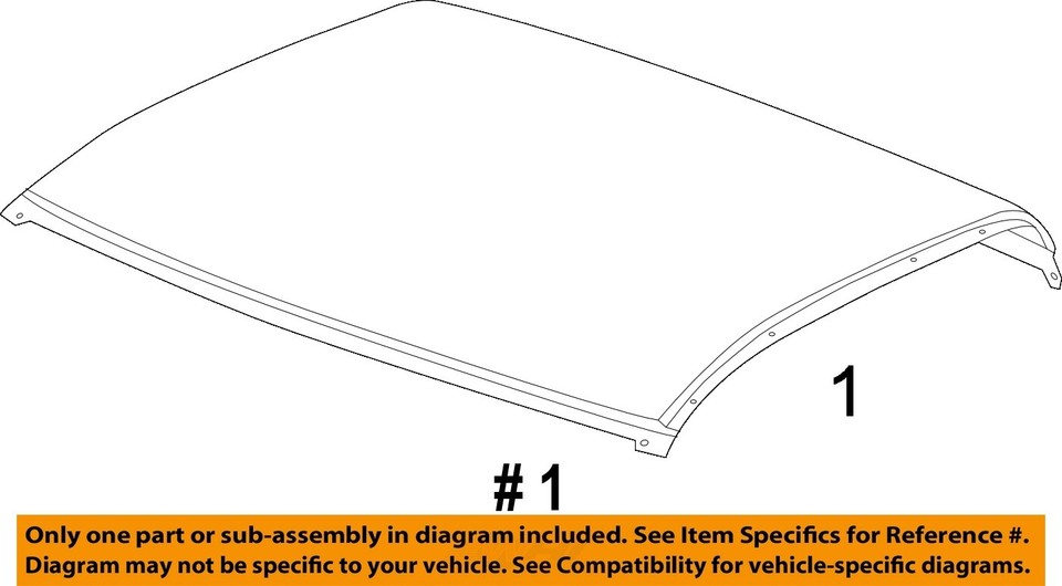 GM OEM 15-19 Sierra 2500 HD Cab Roof Components-Roof Panel 22914843 | eBay