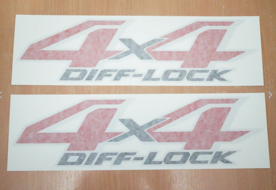 2x DIFF-LOCK 4x4 Sticker Size 35x10cm For 2015 Toyota Hilux Revo | eBay