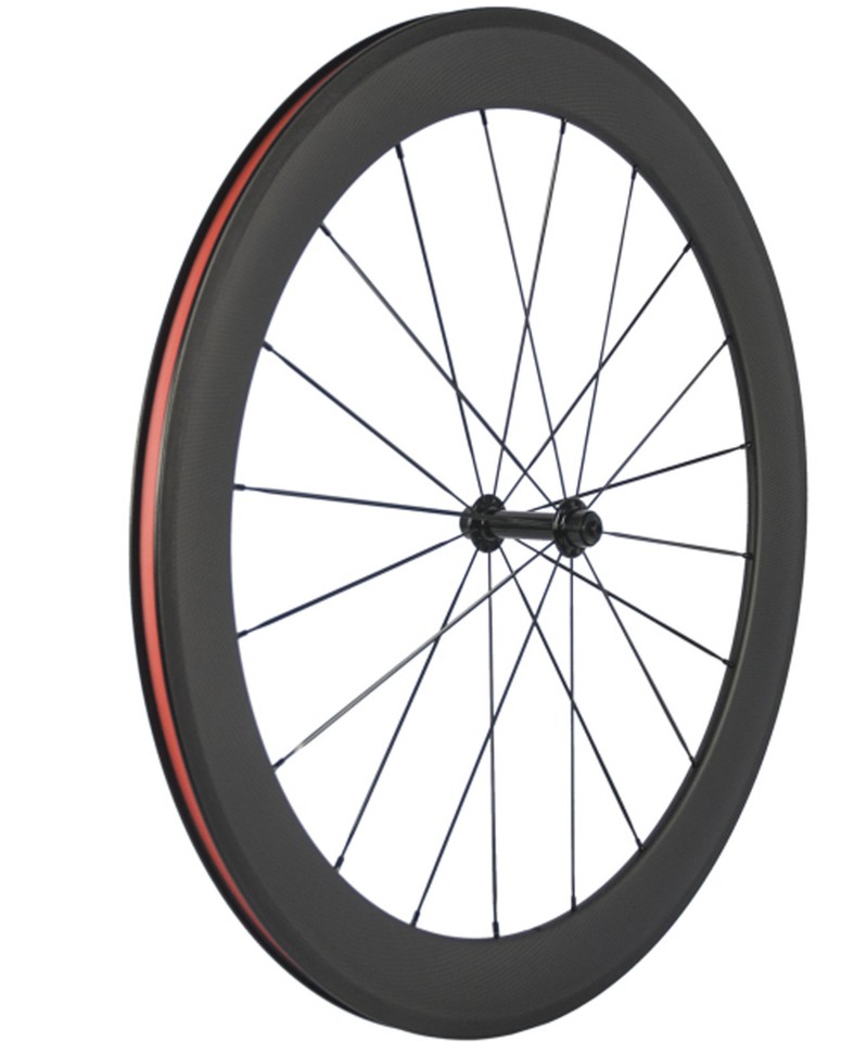 700C Carbon Fiber Wheels 60mm Clincher Wheelset Road Bicycle/Bike ...