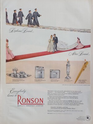 1951 vintage Ronson print ad. Everybody loves a ronson | eBay