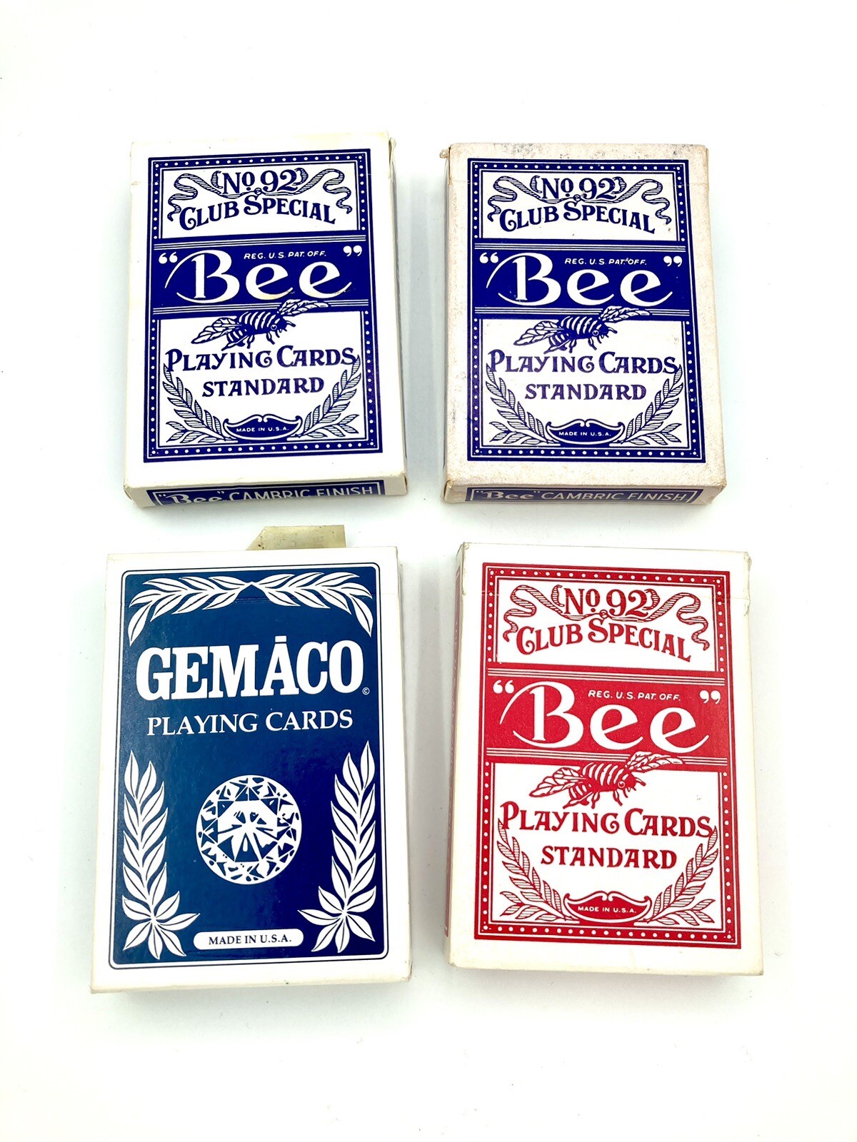 Vintage Lot Of 4 Retired Casino Card Decks - Verified 54 Cards In Deck ...