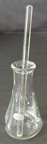 Pyrex 4980 125 ml Erlenmeyer Flask Heavy Duty Rim Narrow Mouth With ...