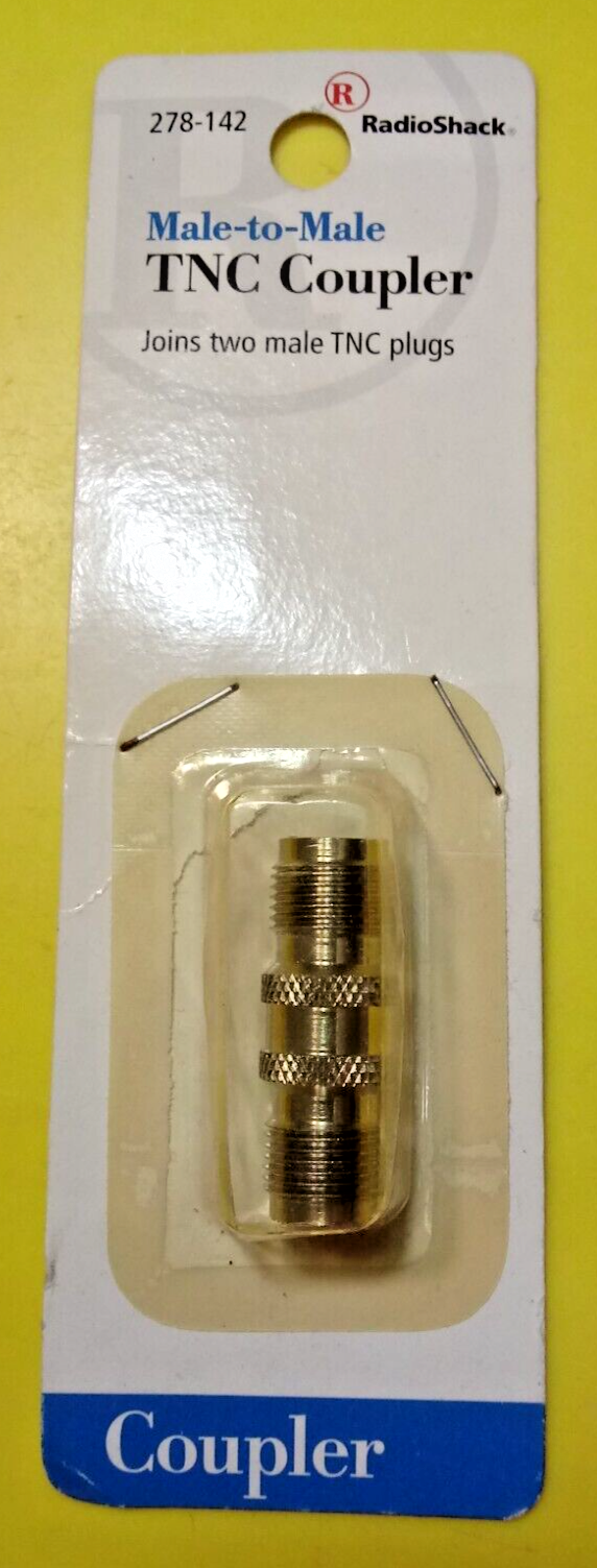 RadioShack® TNC Barrel Coupler • Connects Two (2) Male TNC Plugs • 278 ...