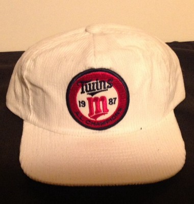 Minnesota Twins 1987 American League Champions Corduroy SnapBack Cap ...