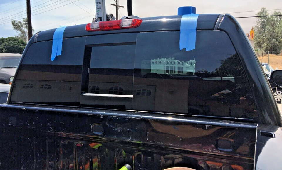 2015-2019 GMC Sierra 2500 Rear Back Glass Power Sliding Window Heated ...
