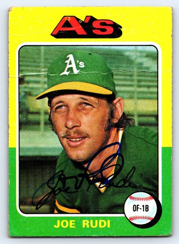 Autograph 1975 Topps #45 Joe Rudi Oakland A’s Signed | eBay
