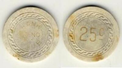 Bank Club Casino Reno Nevada 25 Cent Chip 1930s | eBay