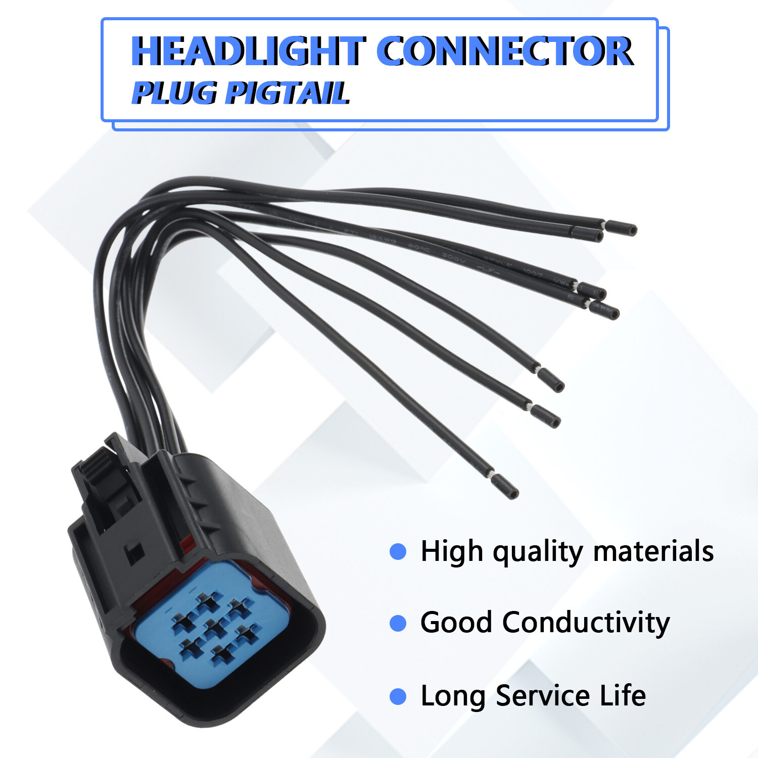 Headlight Connector Pigtail for Ford Focus Edge 2003 - 2007 2011- 2014 ...