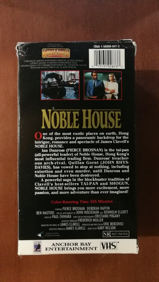 NOBLE HOUSE (VHS) PIERCE BROSNAN , DEBORAH RAFFIN | eBay