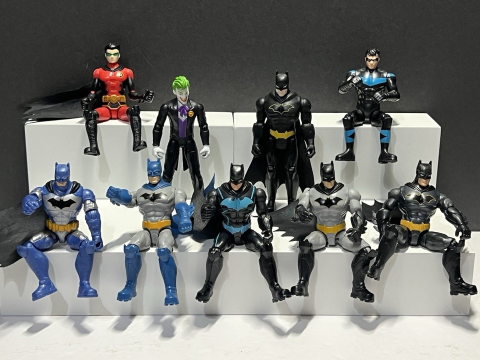 DC Comics & Spin Master 2021 • Lot of 9 Batman 4” Action Figures • s20 ...