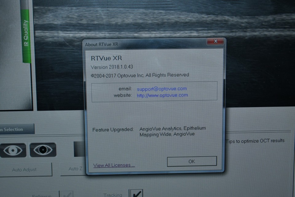 Optovue Avanti-Angiovue Windows 10 OCT-A Angiography | eBay