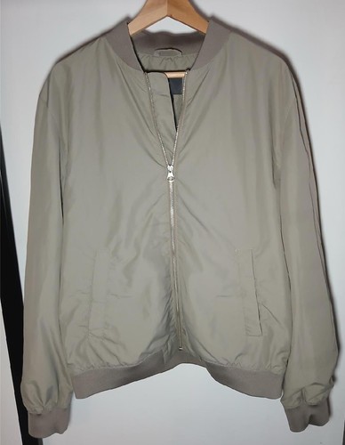Men's Size Large H&M Zipper Front Fully Lined Lightweight Beige Flight ...