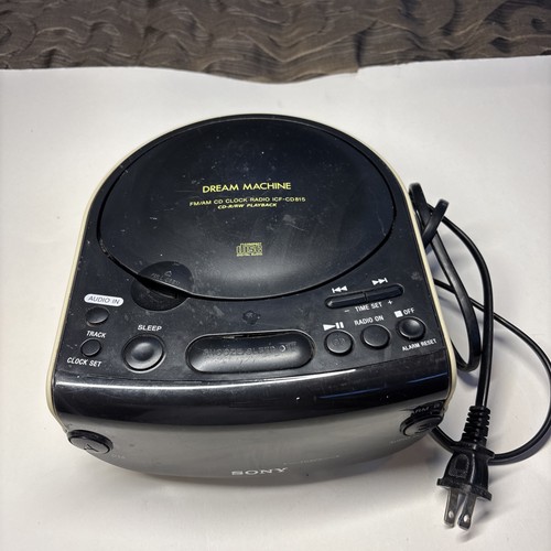 Working Sony Dream Machine ICF-CD815 FM/AM CD Clock Radio Playback Dual ...