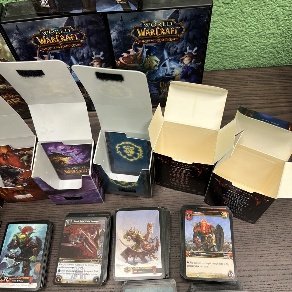 World of Warcraft Card Lot Deckboxes Class Starters Oversize See Photos ...