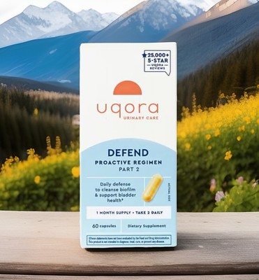 Uqora DEFEND Urinary Tract Health Daily Biofilm Cleansing 60 CT • 1 ...