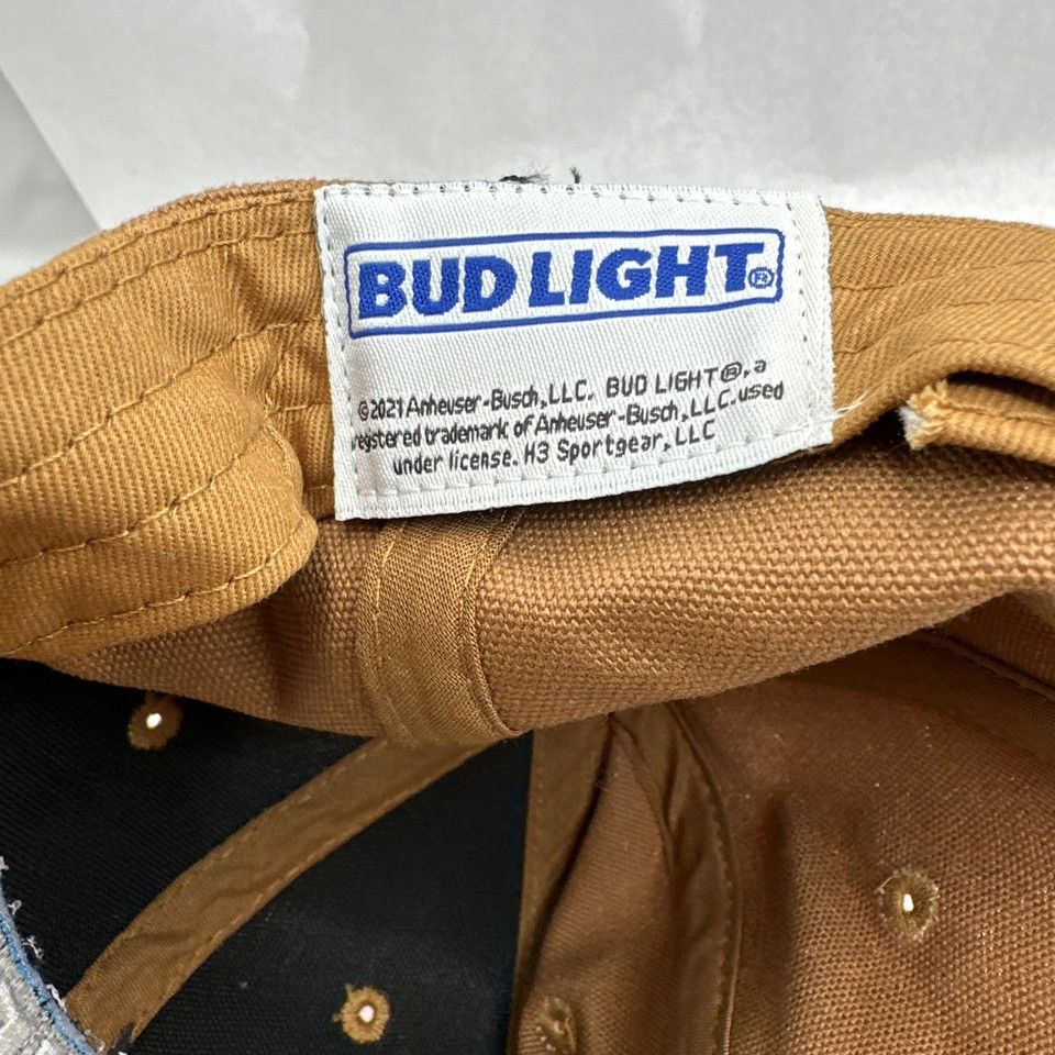 Bud Light Beer Baseball Cap Snapback H3 Headwear Blue Green Khaki | eBay