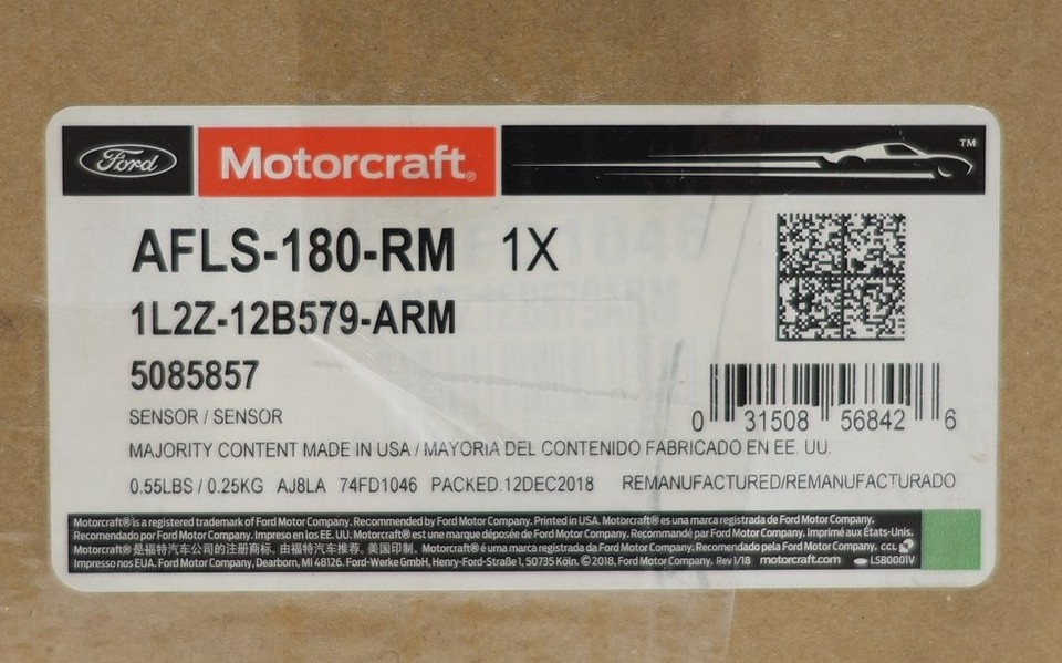 Motorcraft Reman MAF Mass Air Flow Sensor AFLS-180-RM Ford Mercury 1999 ...