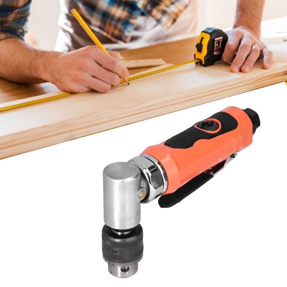 Pneumatic Drill Air Angular Drilling Machine 90° 1/4in 6mm Elbow Head ...
