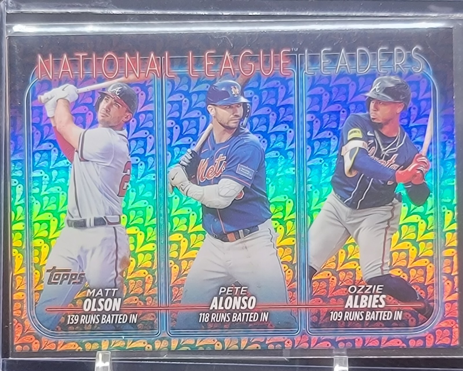Matt Olson Alonso Albies2024 Topps Series 1 - #293 League Leaders | eBay