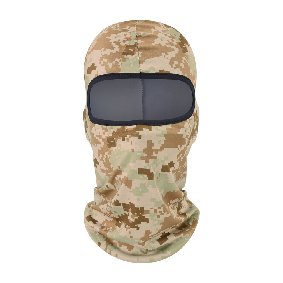 Tactical Camo Balaclava Full Face Mask UV Protection Hood Mask for Men ...