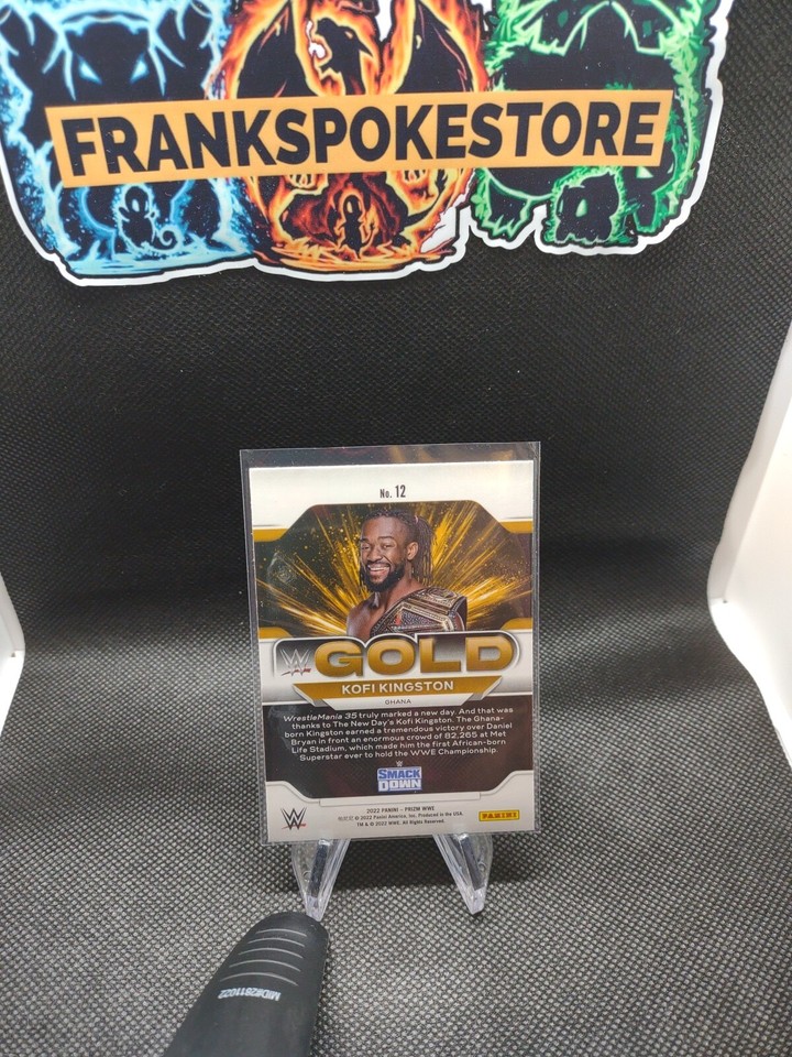 Kofi Kingston 2022 Panini Prizm WWE Gold #12 | eBay