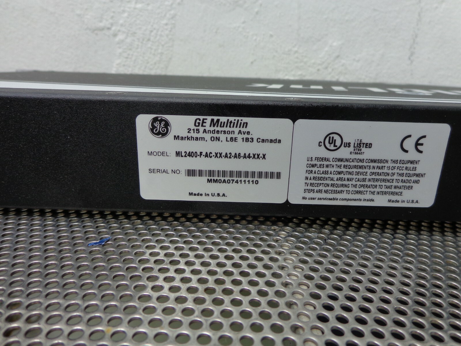 MultiLink ML2400 ML2400-F-AC-XX-A2-A6-A4-XX-X Managed Switch ...