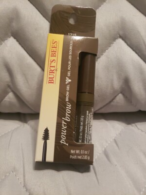 Burt's Bees Power Brow Brow Gel - 1715 Deep Brown - NEW IN SEALED BOX ...