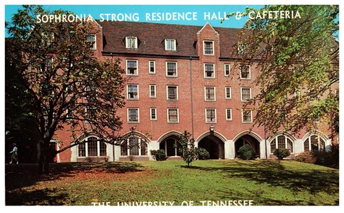 Postcard Sophronia Strong Residence Hall Cafeteria The University of ...