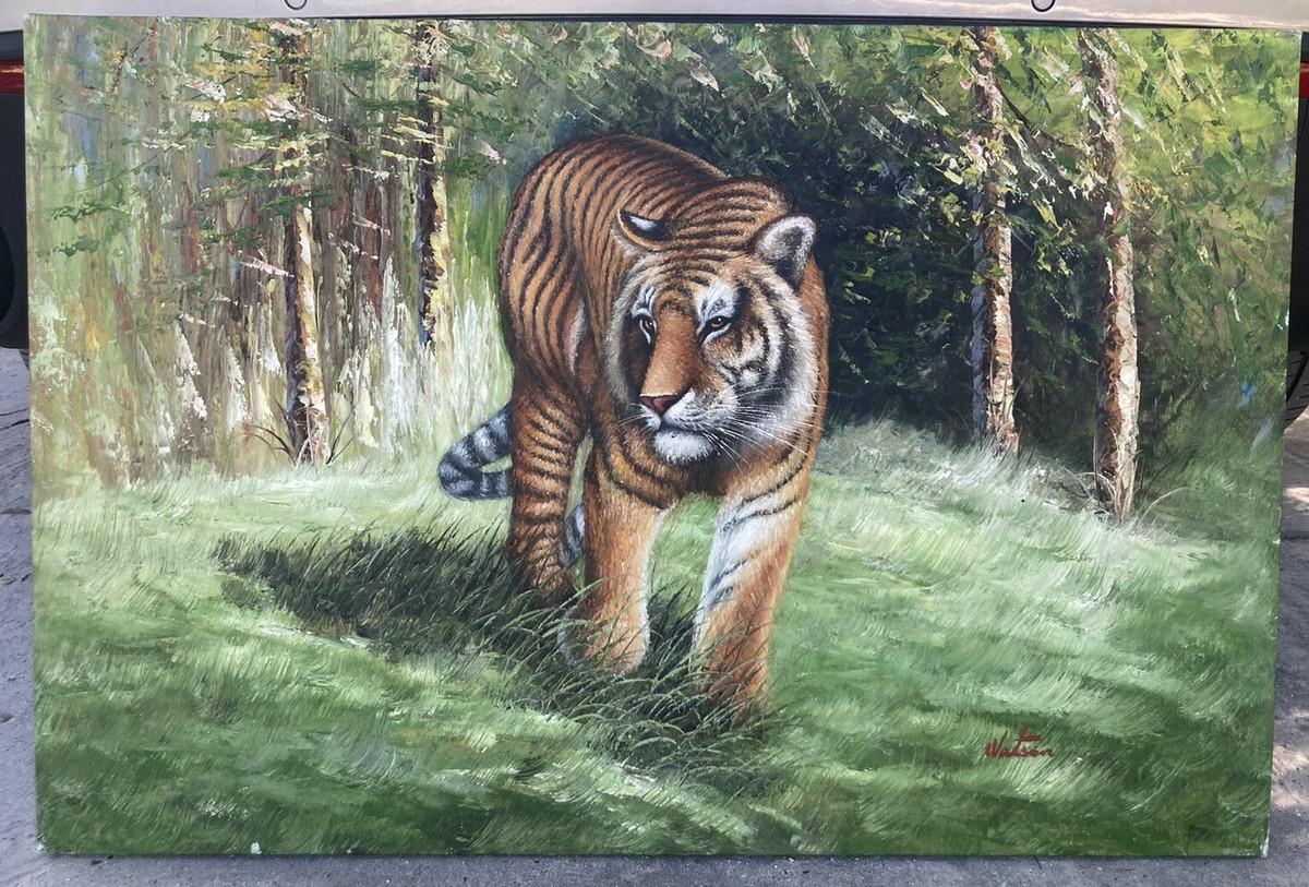 Oil Paintings Of Tiger