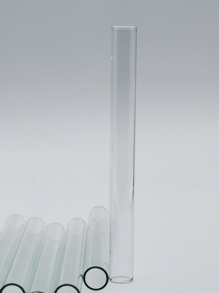 4" Long (10) Pcs Glass Pyrex Blowing Tubes 10mm OD 8mm ID Tubing 1mm ...