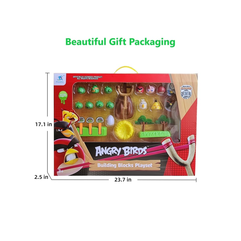 Newly Licensed Angry Birds Toys Playsets Build N’ Launch Construction ...
