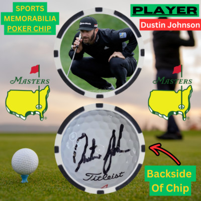 2020 Masters Winner Dustin Johnson Poker Chip With Signature | eBay