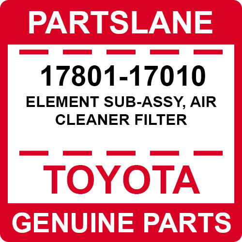 1780117010 Genuine Toyota Element Sub-assy Air Cleaner Filter 17801 ...