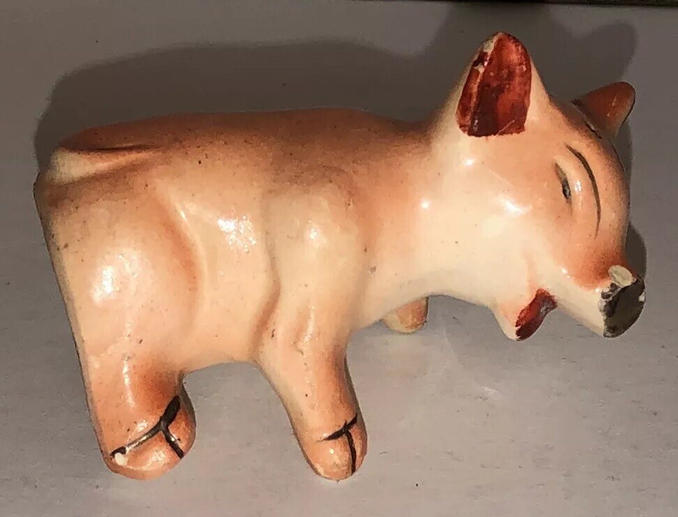 VTG 50s 60s PIGS Salt Pepper Shakers Ceramic Made Japan Hand Painted ...